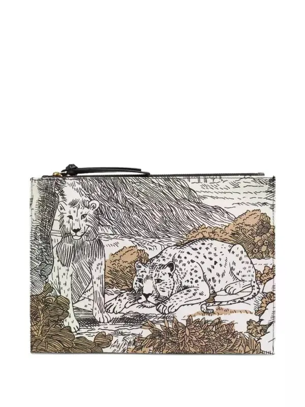 INOUI EDITIONS Animal Print Wristlet - Neutrals