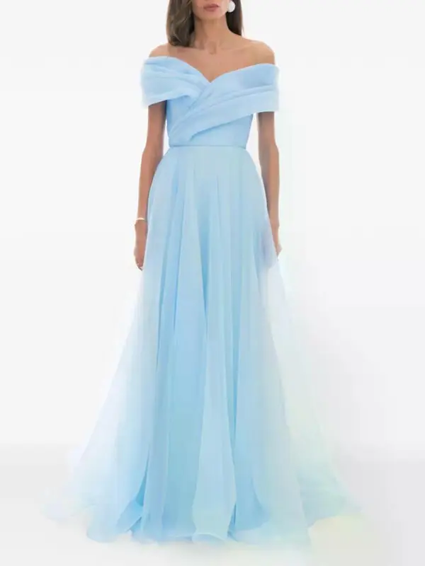 ANA RADU Off-shoulder Flared Gown