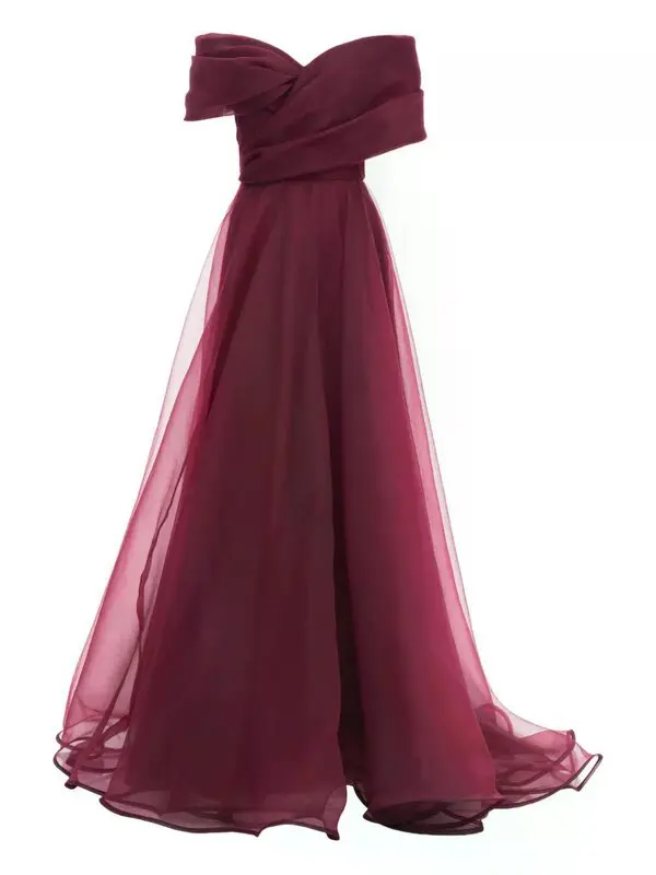 ANA RADU Off-shoulder Draped Gown