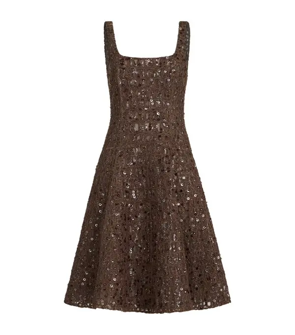 Brunello Cucinelli Mohair-silk-linen Blend Midi Dress