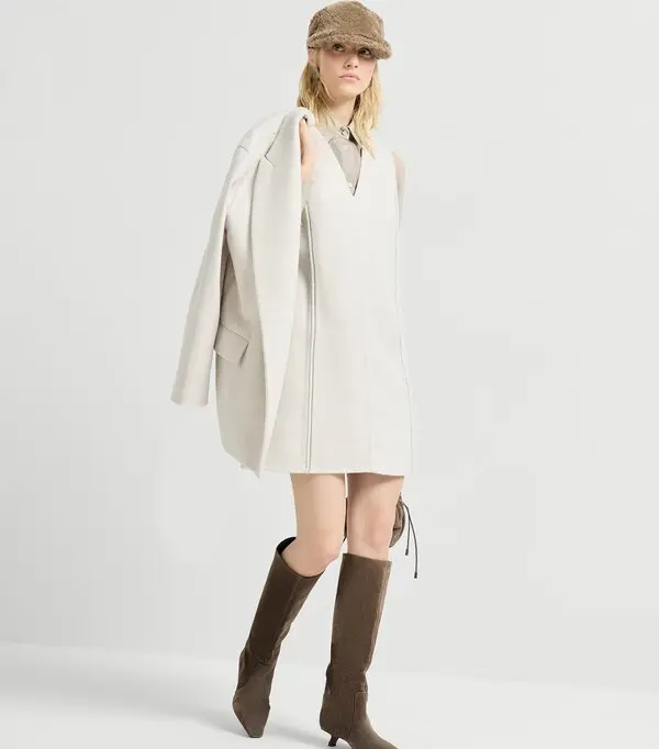 Brunello Cucinelli Virgin Wool Mini Dress
