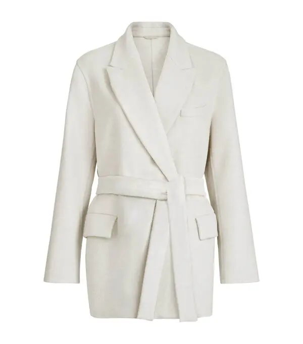 Brunello Cucinelli Virgin Wool Belted Blazer
