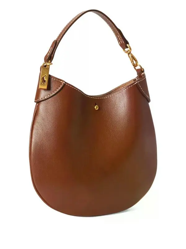Polo Ralph Lauren Pony-plaque Leather Shoulder Bag - Brown