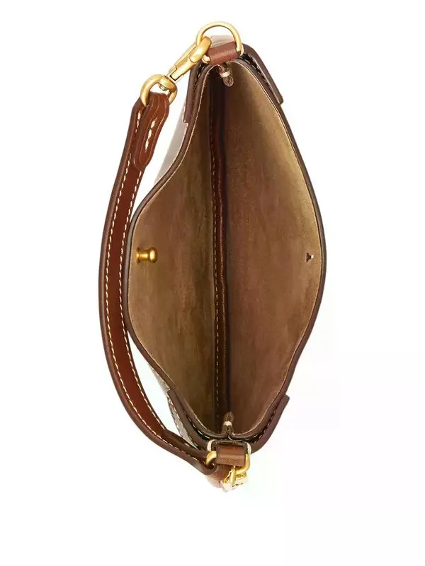Polo Ralph Lauren Pony-plaque Leather Shoulder Bag - Brown