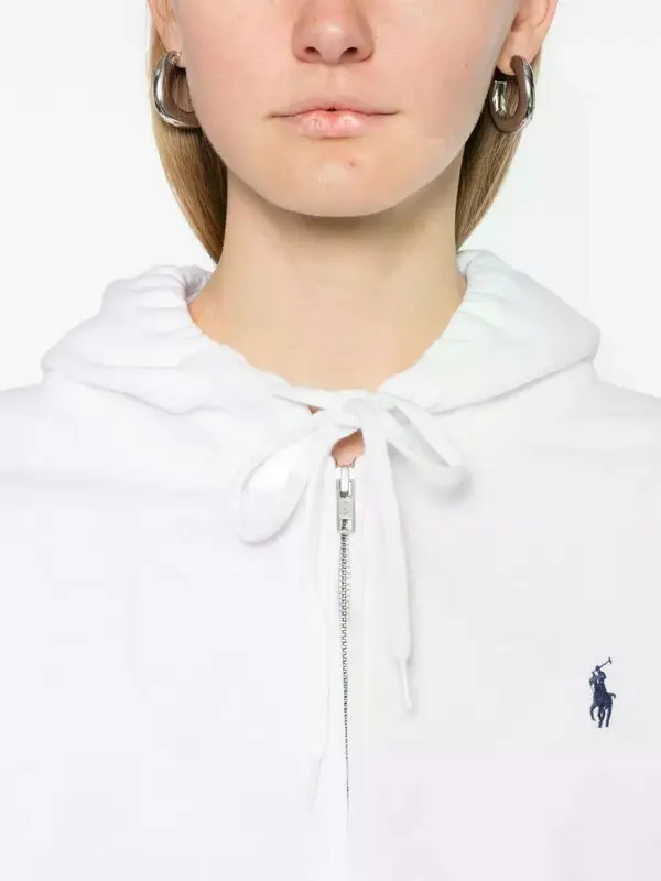 Polo Ralph Lauren Zip-up Hoodie - White