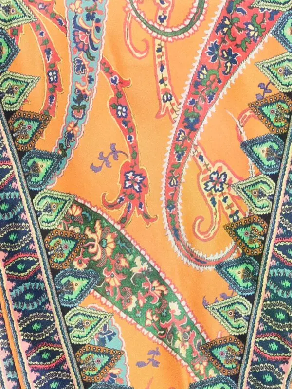 Etro Paisley-print Scarf - Orange