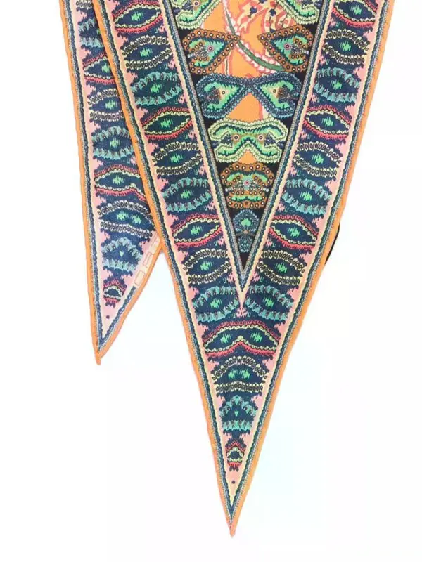 Etro Paisley-print Scarf - Orange