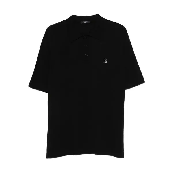 Balmain Polo Shirts - Black