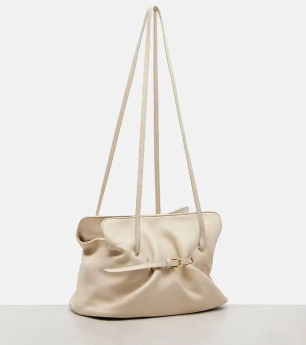 Prada Small Leather Shoulder Bag - White