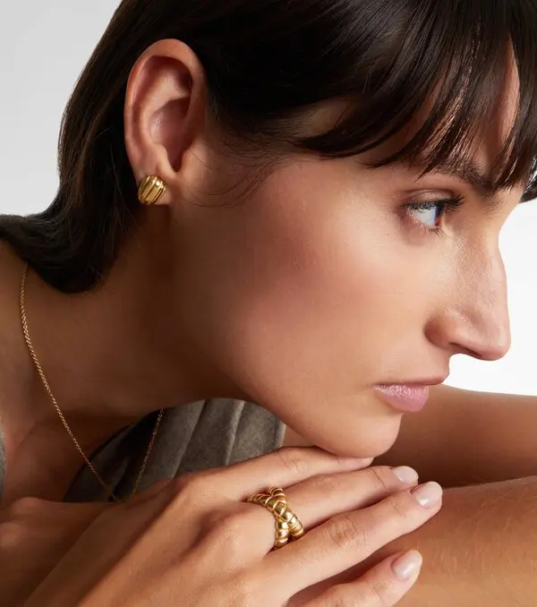 PAMELA ZAMORE Eos 18kt Yellow Earrings
