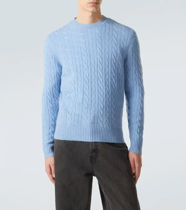 Arch4 Cable-knit Cashmere Sweater - Blue
