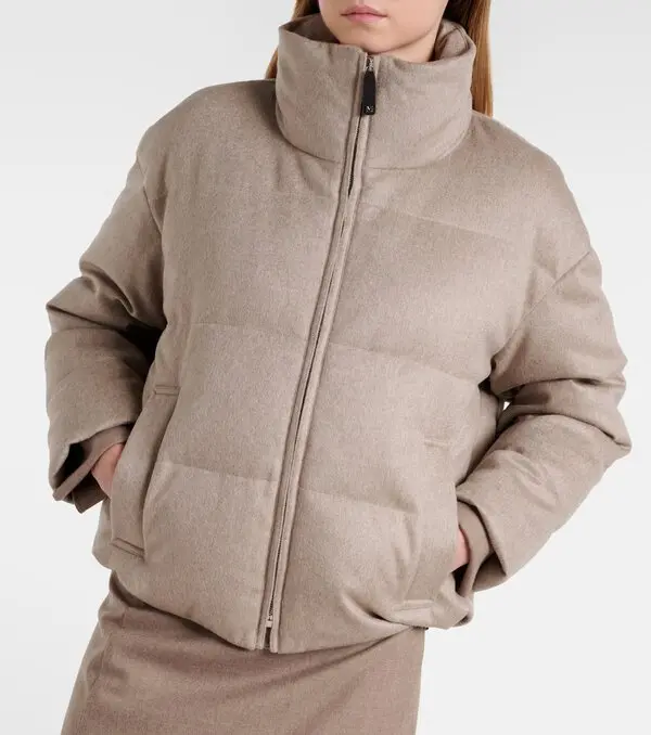 Max Mara The Cube Destino Cashmere Down Jacket - Beige