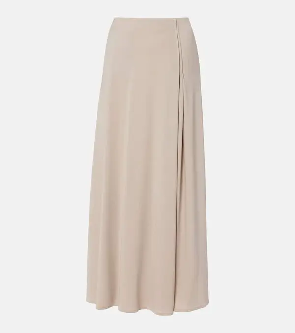 Max Mara Stilla Virgin Wool Maxi Skirt - Beige