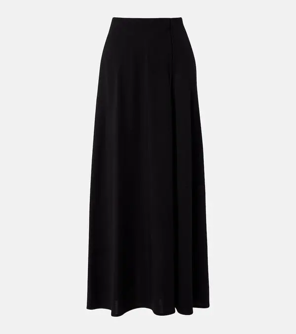 Max Mara Stilla Virgin Wool Maxi Skirt - Black