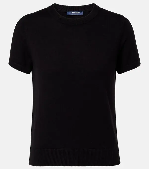 Max Mara Wool Crewneck Sweater - Black