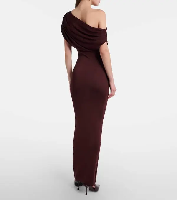 SELF-PORTRAIT Draped Ruched Gown