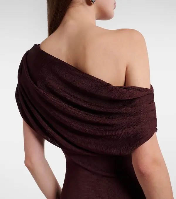 SELF-PORTRAIT Draped Ruched Gown
