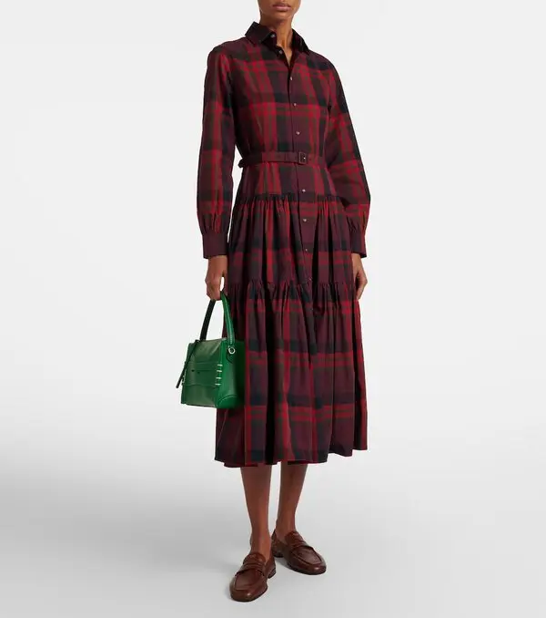 Polo Ralph Lauren Belted Plaid Shirt Dress