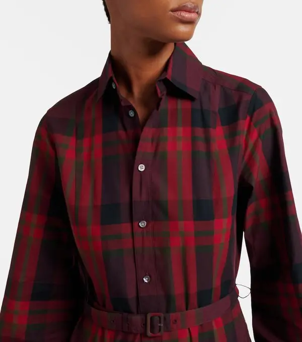 Polo Ralph Lauren Belted Plaid Shirt Dress