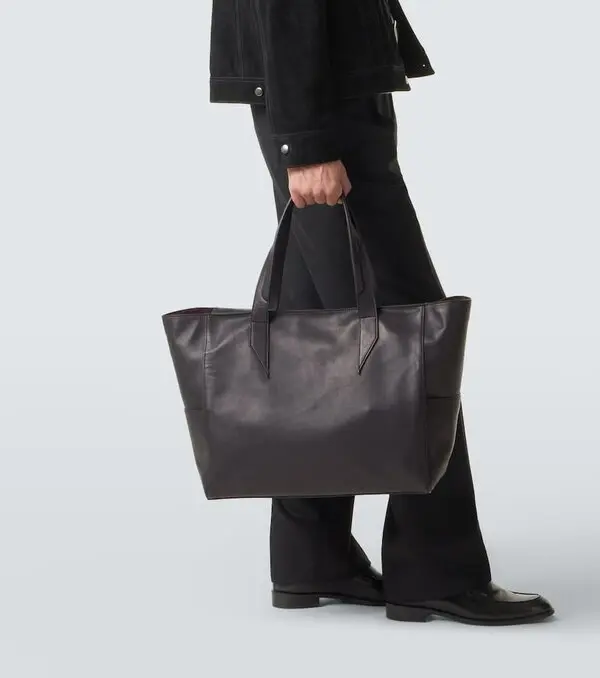 METIER Métier Passerby East-west Leather Duffel Bag - Black