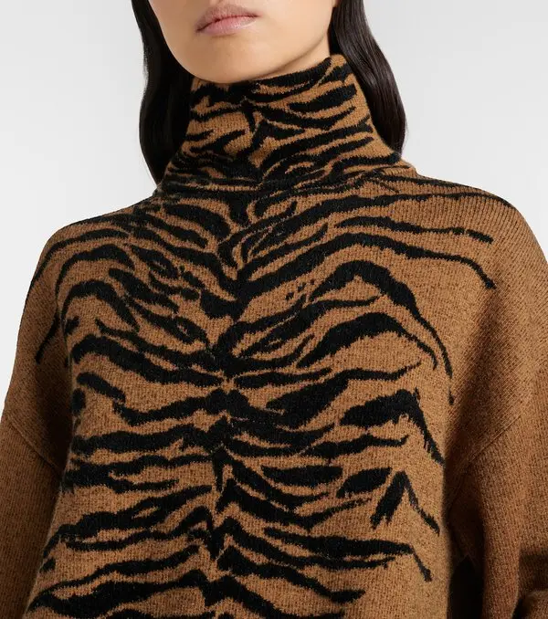 Alaïa Jacquard Turtleneck Sweater