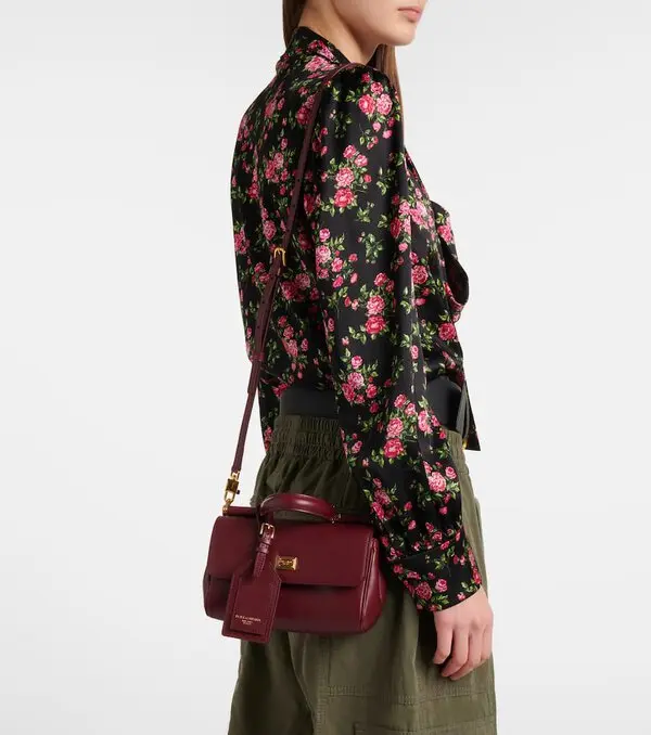 Dolce & Gabbana My Sicily Leather Tote Bag - Burgundy
