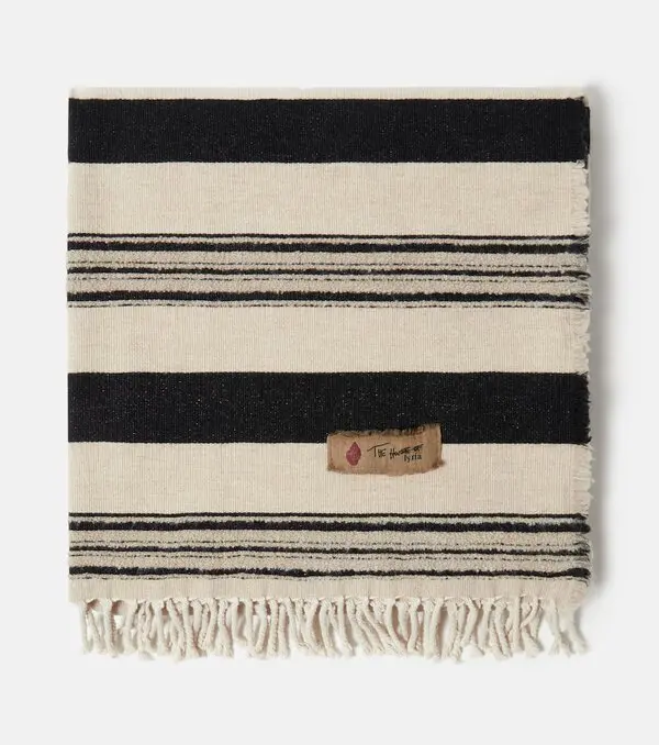 THE HOUSE OF LYRIA Amnesia Cotton And Wool-blend Throw - Beige