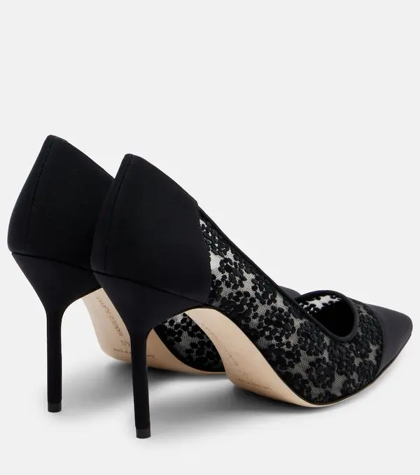 Manolo Blahnik Capcour 90 Lace Pumps