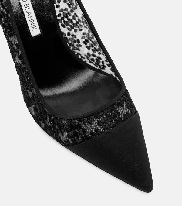 Manolo Blahnik Capcour 90 Lace Pumps