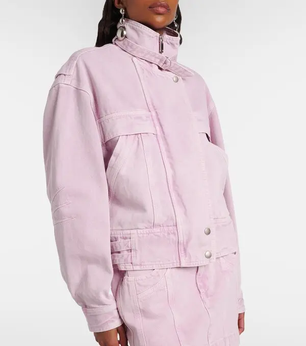 MARANT ETOILE Joseline Denim Jacket - Pink