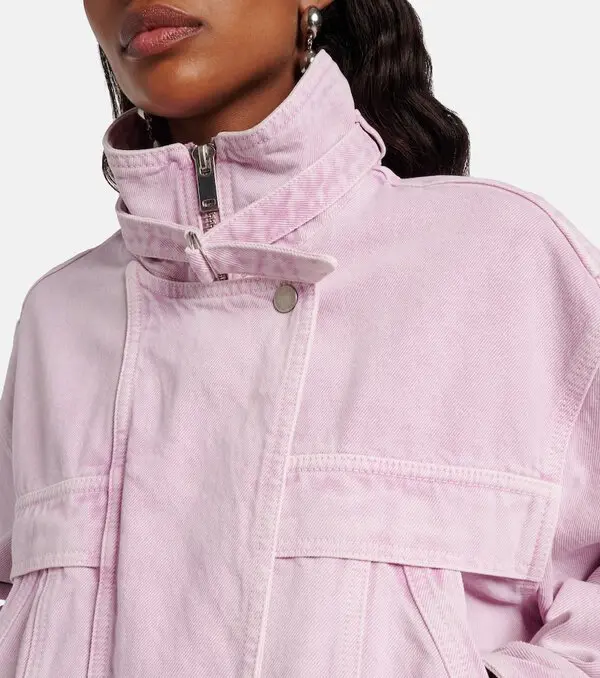 MARANT ETOILE Joseline Denim Jacket - Pink