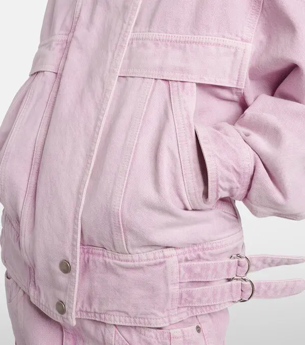 MARANT ETOILE Joseline Denim Jacket - Pink