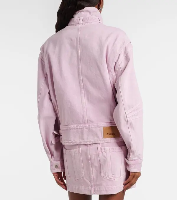 MARANT ETOILE Joseline Denim Jacket - Pink