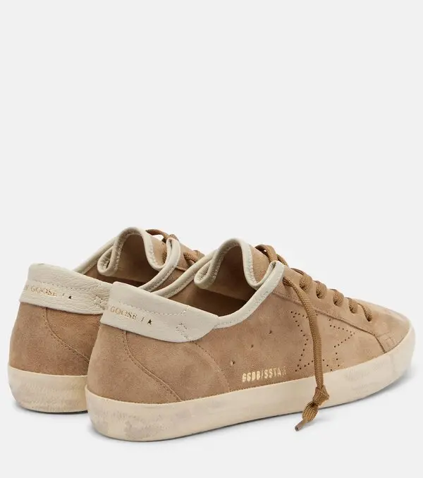 GOLDEN GOOSE Super-star Suede Sneakers - Beige