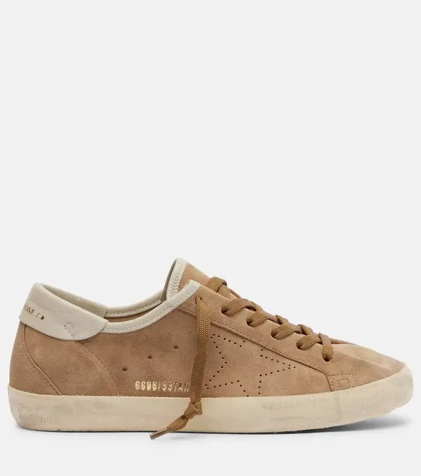 GOLDEN GOOSE Super-star Suede Sneakers - Beige