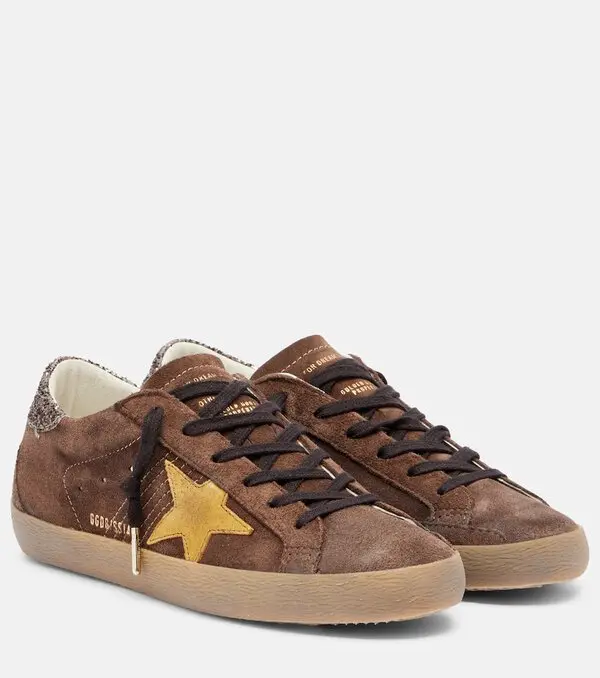 GOLDEN GOOSE Super-star Suede Sneakers - Brown