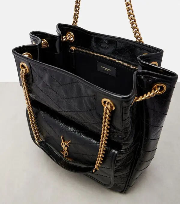 Saint Laurent Niki Small Leather Tote Bag