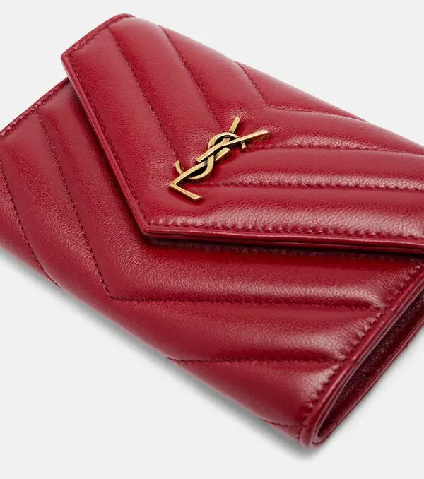 Saint Laurent Cassandre Leather Card Holder