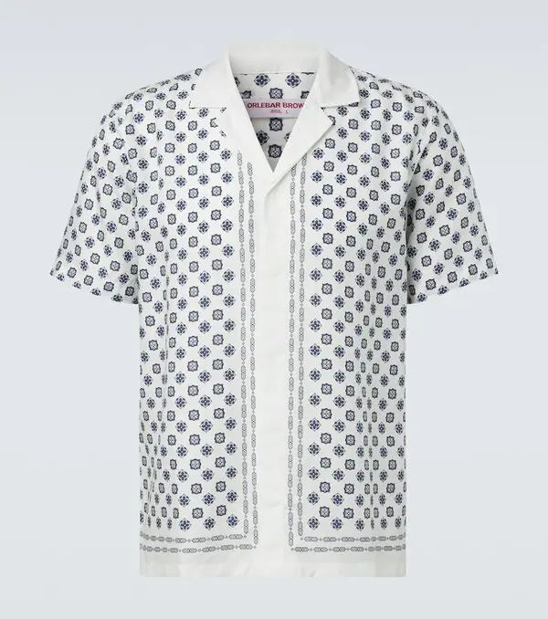 Orlebar Brown Maitan Printed Bowling Shirt