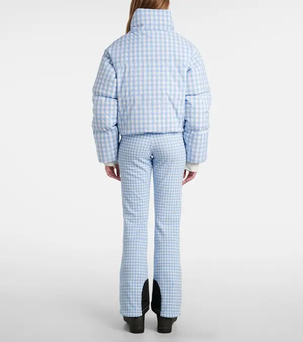 Cordova Cortina Gingham Down Ski Jacket - Blue