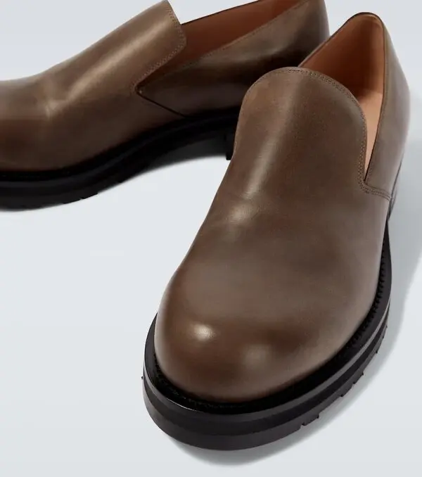 THE ROW Leather Slip-on Shoes