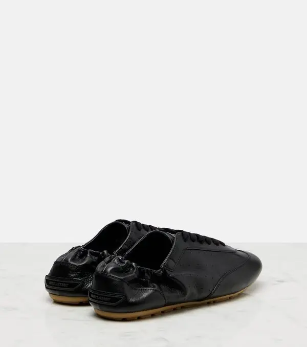 Saint Laurent Lewis Leather Sneakers