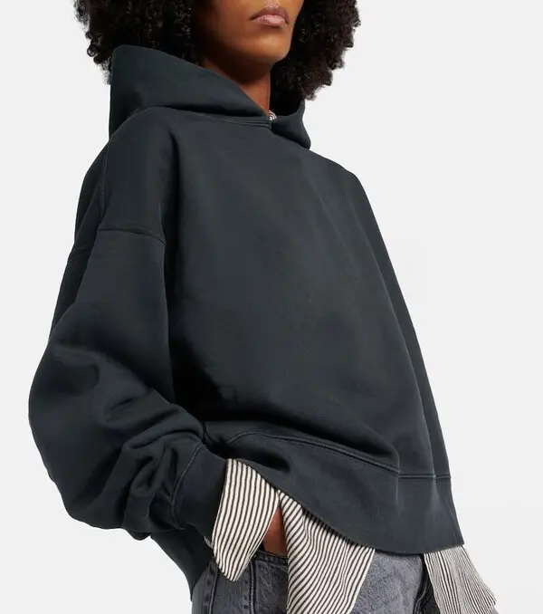 SLVRLAKE Relaxed Fit Cotton Jersey Hoodie - Black