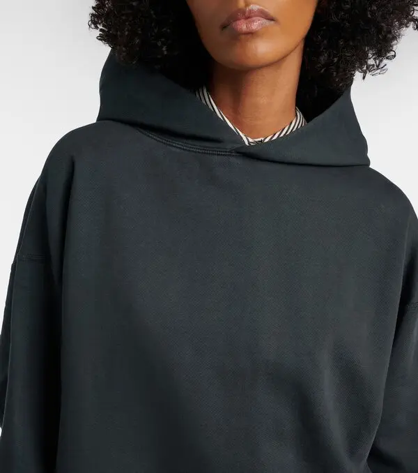 SLVRLAKE Relaxed Fit Cotton Jersey Hoodie - Black