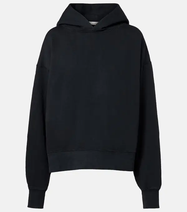 SLVRLAKE Relaxed Fit Cotton Jersey Hoodie - Black