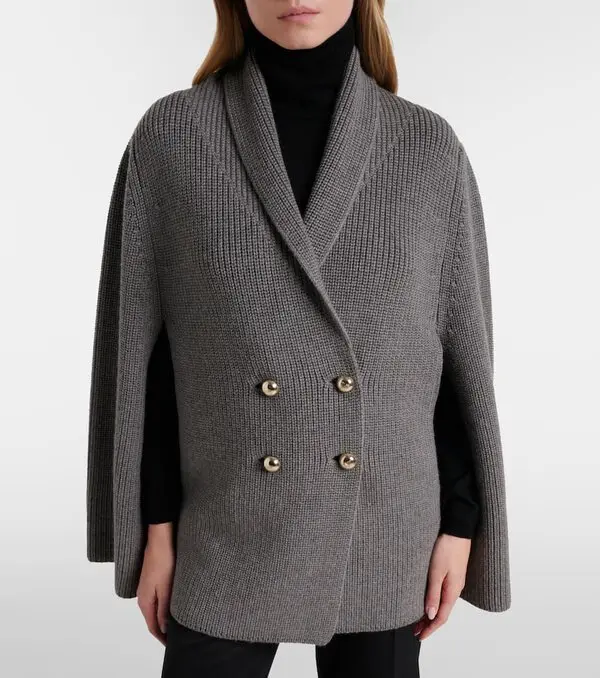 Max Mara Agenzia Virgin Wool Cape