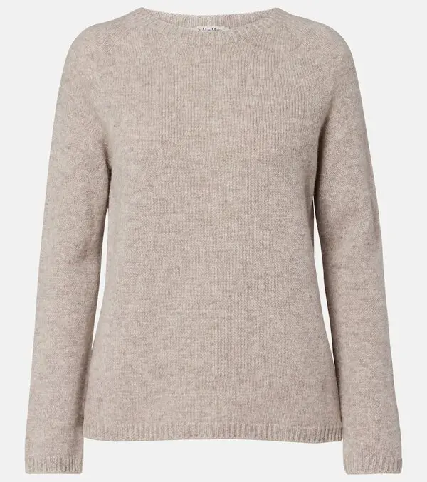 Max Mara Georg Wool And Cashmere-blend Sweater - Beige