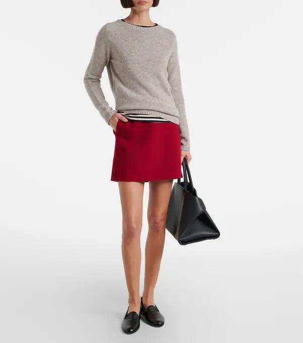 Max Mara Georg Wool And Cashmere-blend Sweater - Beige