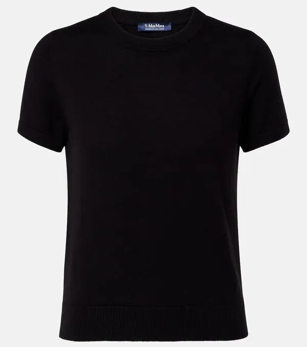 Max Mara Wool Crewneck Sweater - Black