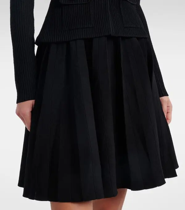 SELF-PORTRAIT Embellished Pleated Mini Dress